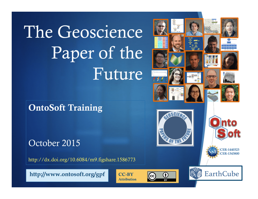 The Geoscience Paper of the Future - Materials
